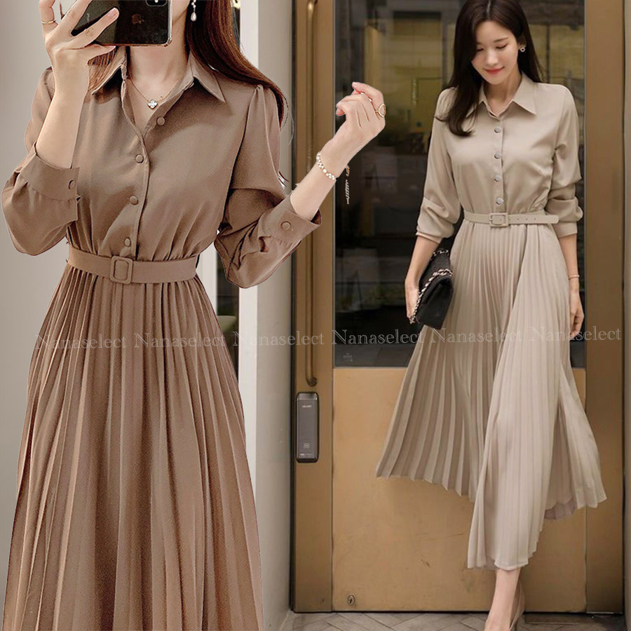 【楽天市場】ワンピース レディース ロングワンピース レディース フォーマル ロング マキシ丈ワンピース きれいめ カジュアル 長袖 シャツ ...