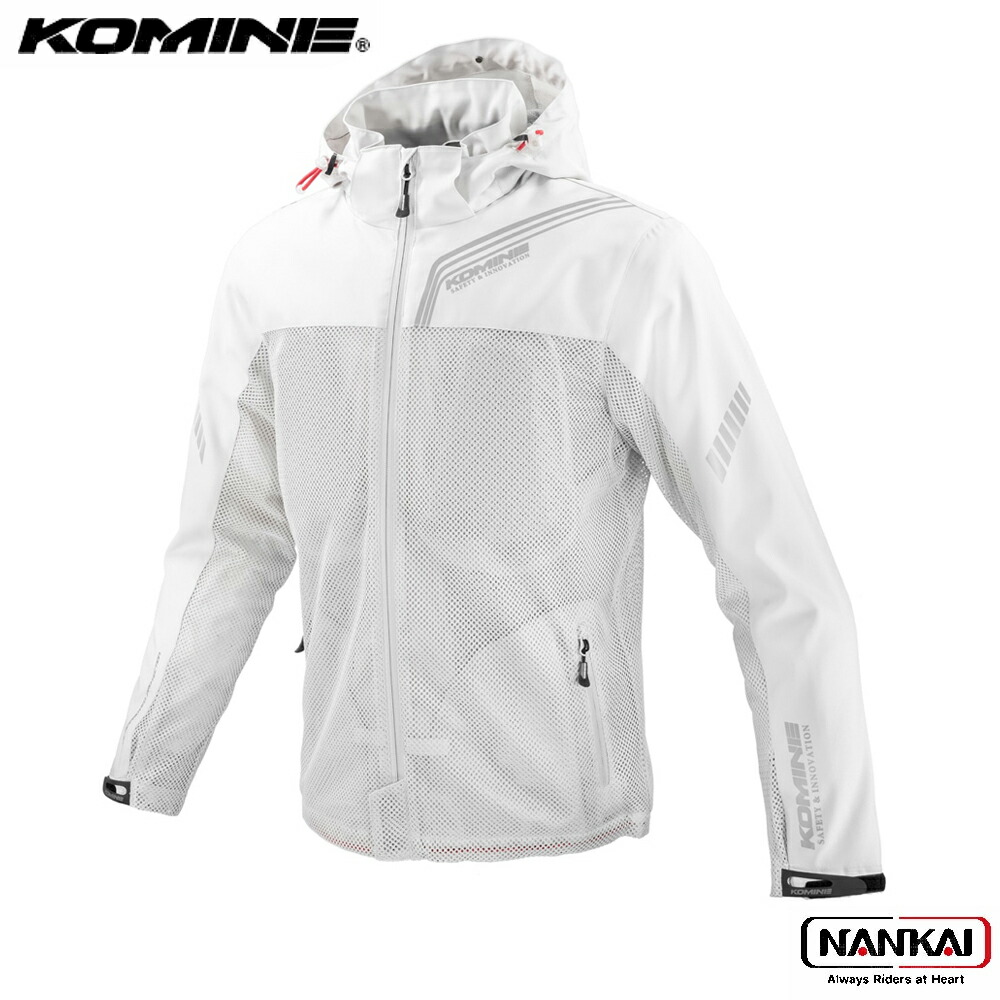 【楽天市場】KOMINE コミネ エニグマライト ハーフメッシュパーカ SILVER JK179：ナンカイブランドショップ