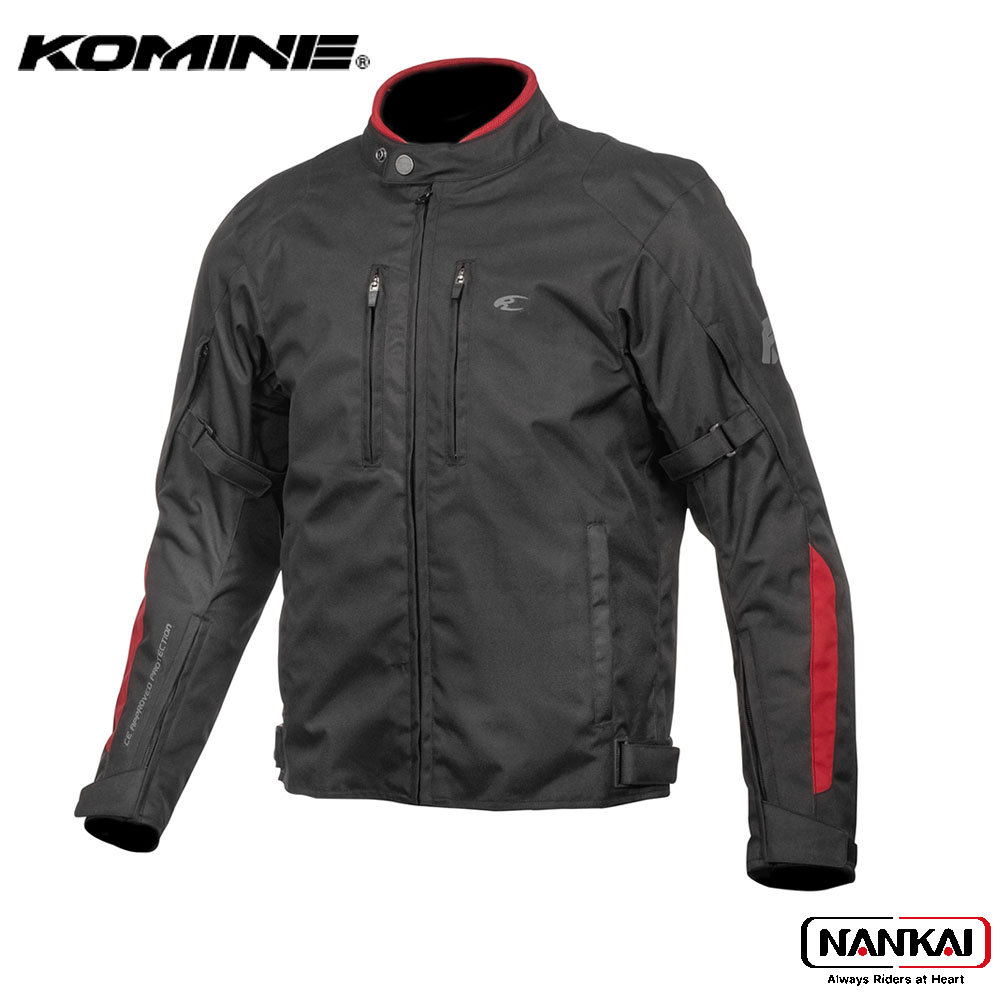 【楽天市場】KOMINE(コミネ)プロテクトショートウインタージャケット BlackRed JK-603：ナンカイブランドショップ