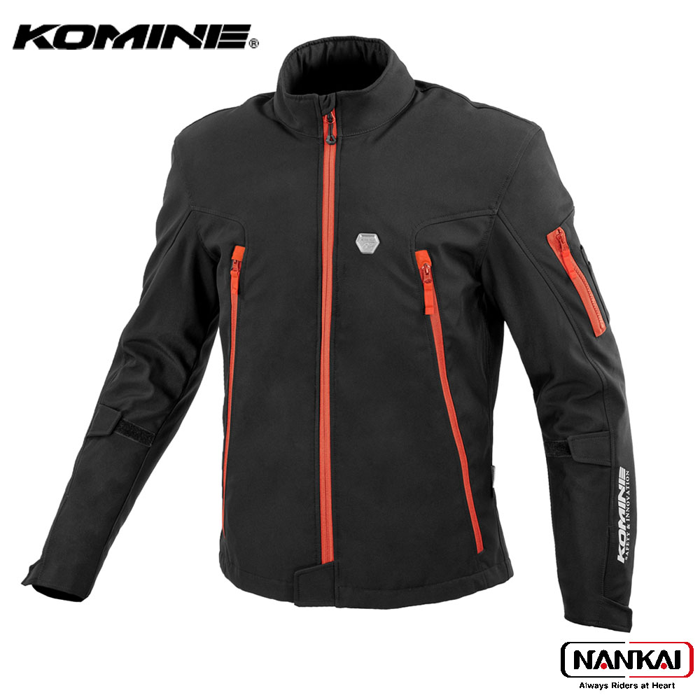 【楽天市場】KOMINE(コミネ)プロテクトソフトシェルサーマルジャケット トゥオーノ BLACKRED JK-628：ナンカイブランドショップ