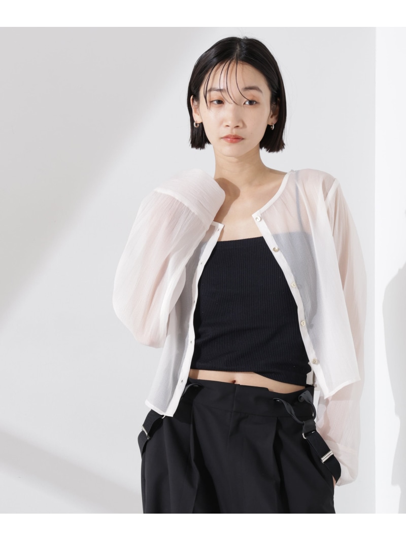 【楽天市場】前後2Wayゴールド釦クロップドワイドシャツ NANO universe ナノユニバース トップス シャツ・ブラウス ブラック ...