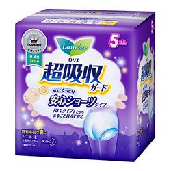 【楽天市場】花王（kao） ロリエ 朝までブロック 安心ショーツ M-L 5個(4901301207463) 取り寄せ商品：ナノズ 楽天市場店