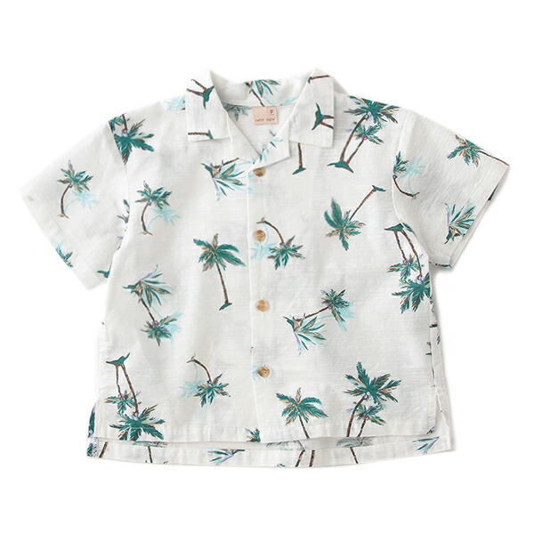 【楽天市場】プティマイン(petit main)ヤシの木総柄アロハシャツ：NARUMIYA ONLINE（ナルミヤ）