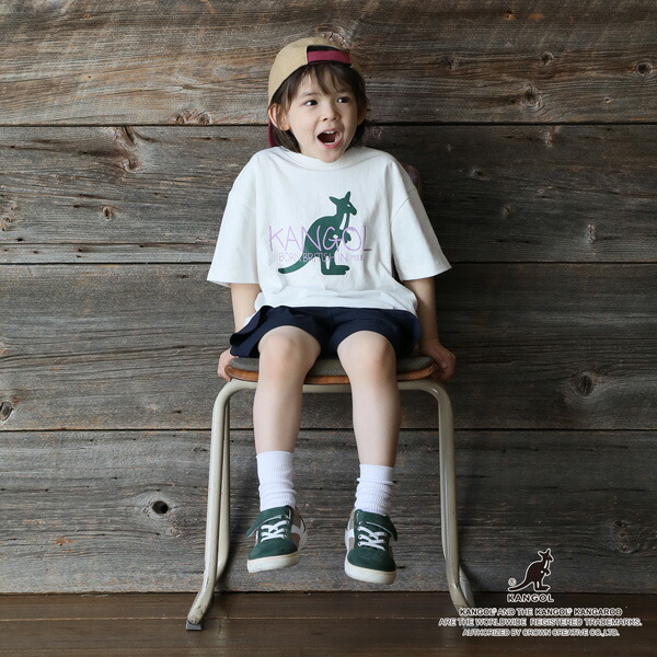 【楽天市場】ビールーム(b-ROOM)【KANGOLコラボ】 USAコットン ロゴプリントTシャツ：NARUMIYA ONLINE（ナルミヤ）