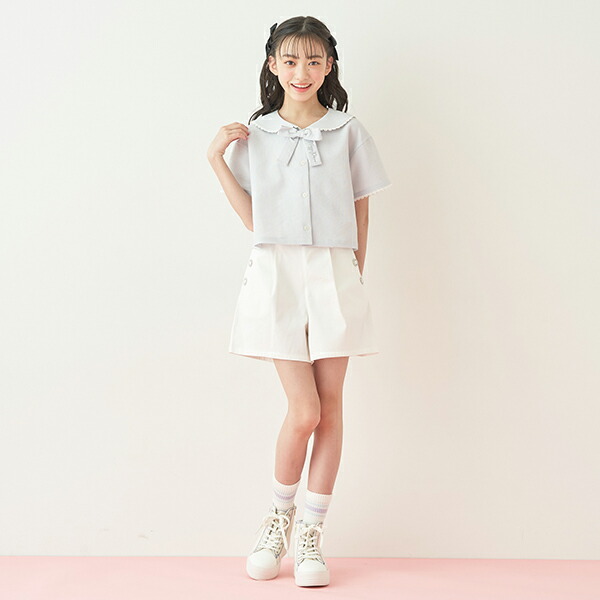 【楽天市場】メゾピアノジュニア(mezzo piano junior)サイドボタンショートパンツ：NARUMIYA ONLINE（ナルミヤ）