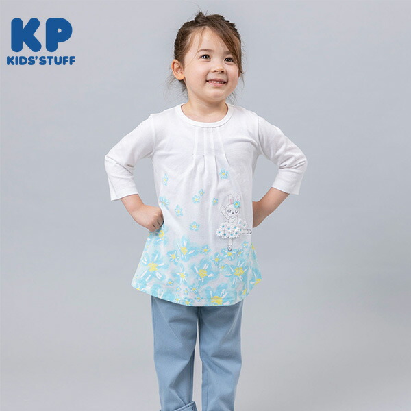 【楽天市場】(KP)【日本製】バレリーナmimiちゃん七分袖チュニックTシャツ(100～130)：NARUMIYA ONLINE（ナルミヤ）