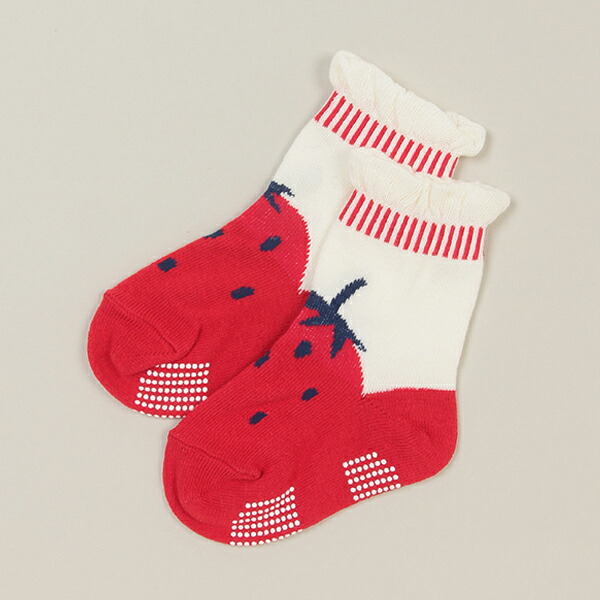 【楽天市場】ベイビーチアー(baby cheer)いちごクルーソックス【日本製】：NARUMIYA ONLINE（ナルミヤ）