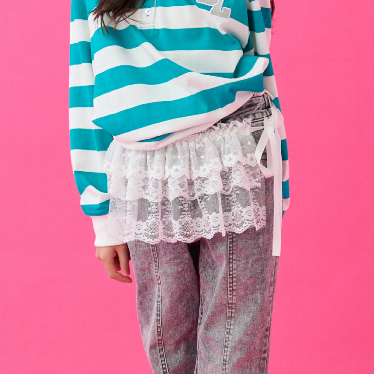 【楽天市場】バイ ラビット(by LOVEiT)【Cuugal8月号掲載】レースミニ巻きスカート：NARUMIYA ONLINE（ナルミヤ）