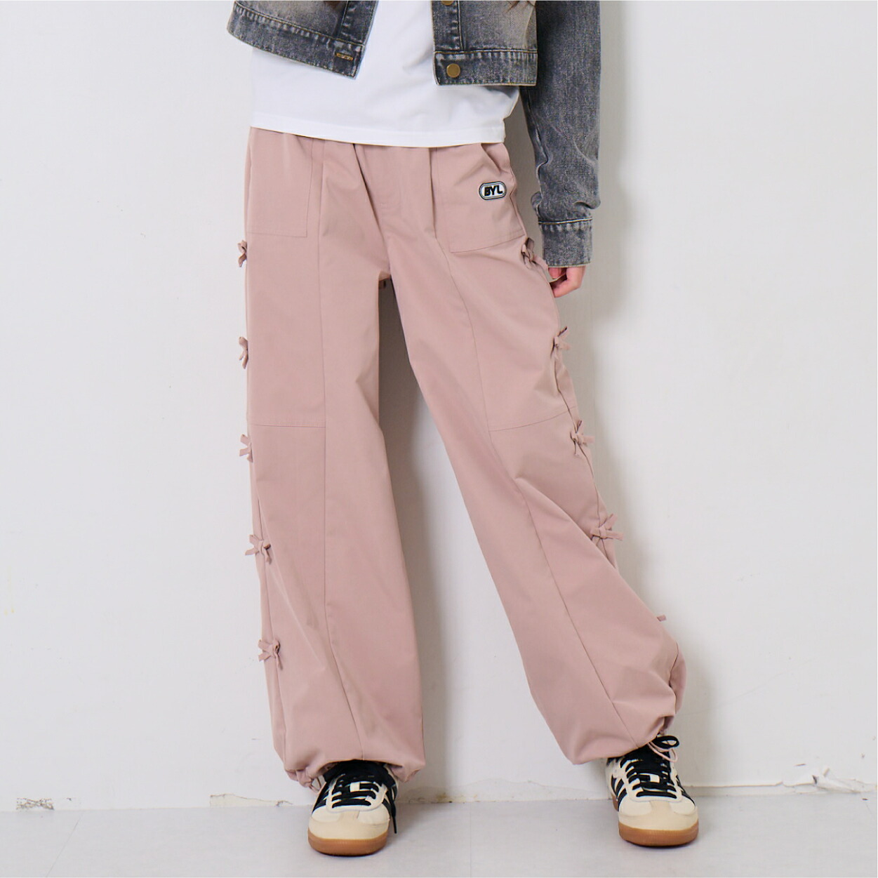 【楽天市場】バイ ラビット(by LOVEiT)【Cuugal8月号掲載】ミニリボンカーゴパンツ：NARUMIYA ONLINE（ナルミヤ）