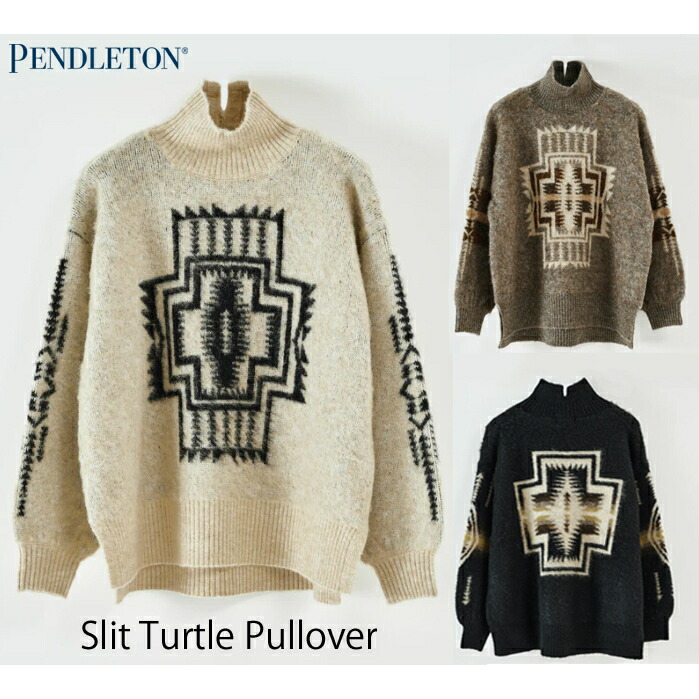 【楽天市場】PENDLETON ペンドルトン WOMEN Slit Turtle Pullover スリットタートル プルオーバー 3575 ...