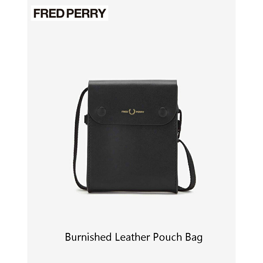 【楽天市場】FRED PERRY フレッドペリー Burnished Leather Pouch Bag レザーポーチバッグ ショルダーバッグ ...