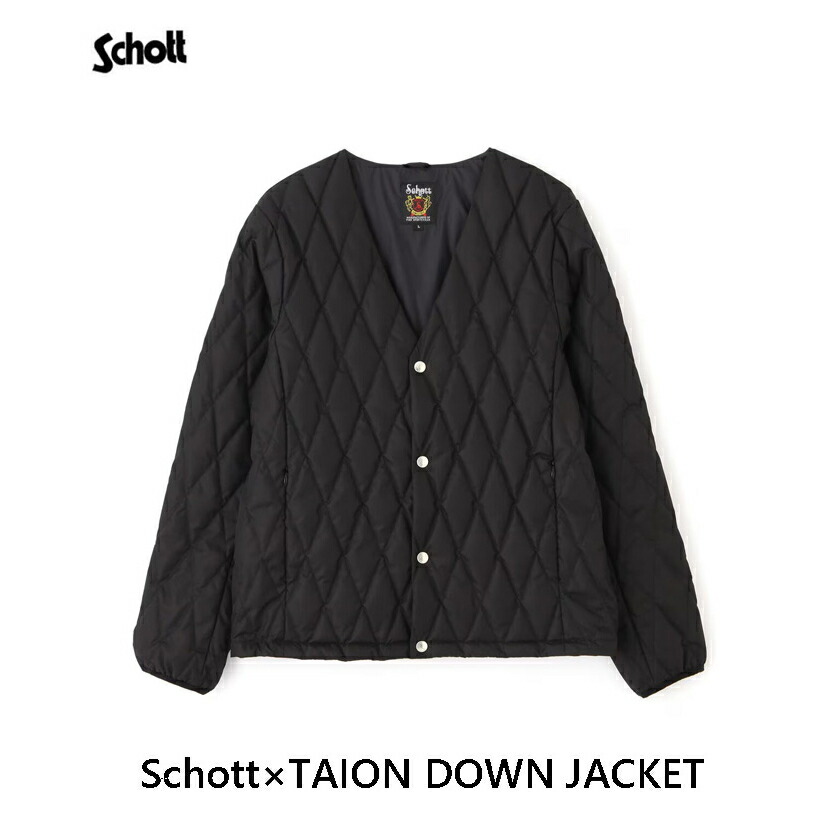 【楽天市場】Schott ショット Schott×TAION DOWN JACKET ショット×タイオン ダウン ジャケット 782-4253002 ￥19,800：Natty store