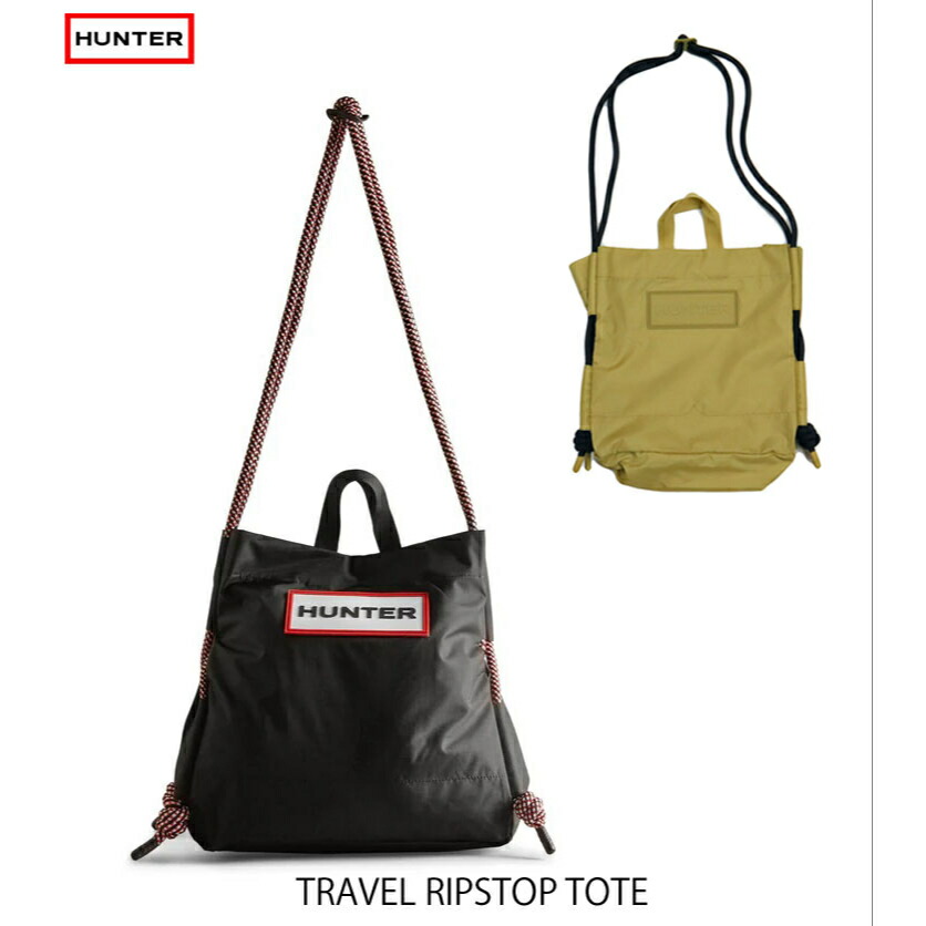 【楽天市場】HUNTER ハンター TRAVEL RIPSTOP TOTE トラベル リップストップ トート ボックスロゴ ...