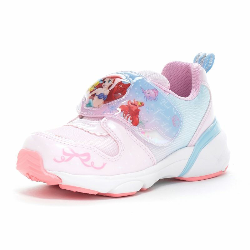 【楽天市場】【送料ラッピング無料】 ムーンスター MOONSTAR Disney ディズニー DN C1358LE ピンク アリエル 17.0cm ディズニープリンセス LEDシューズ ...