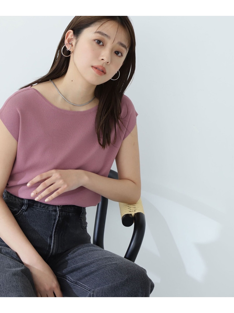 【楽天市場】総針ベーシックシリーズ ボートネックニット NATURAL BEAUTY BASIC ナチュラルビューティベーシック トップス ニット ホワイト ブルー グレー ブラック【送料無料 ...