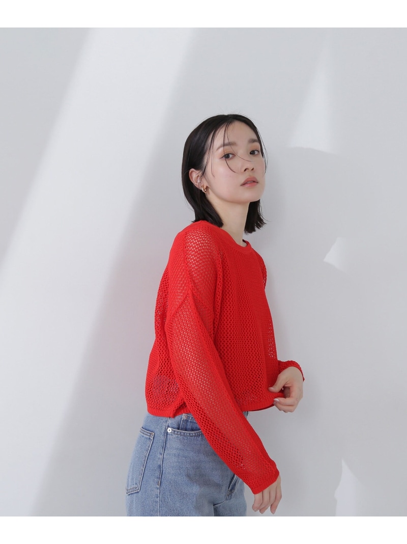 【楽天市場】【SALE／60%OFF】アメスリレイヤードメッシュプルオーバー NATURAL BEAUTY BASIC ナチュラルビューティベーシック トップス ニット ホワイト ブラック ...