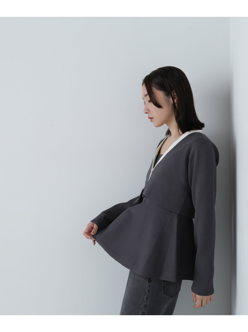 【楽天市場】【SALE／30%OFF】ペプラムニットビスチェ&ショートカーディガン 24AW NATURAL BEAUTY BASIC ナチュラルビューティベーシック トップス カーディガン ...