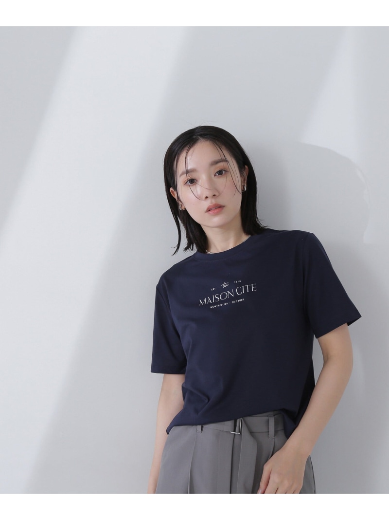 【楽天市場】メタルプレートロゴTシャツ NATURAL BEAUTY BASIC ナチュラルビューティベーシック トップス カットソー・Tシャツ ネイビー ベージュ ホワイト【送料無料 ...