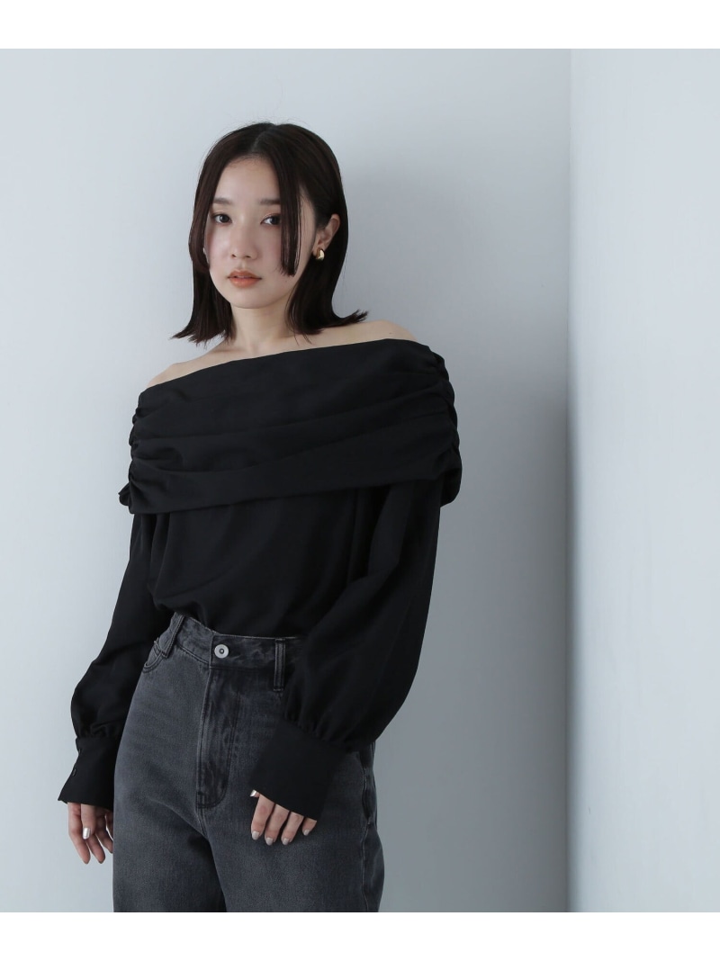 【楽天市場】【SALE／60%OFF】ギャザーオフショルブラウス 24AW NATURAL BEAUTY BASIC ナチュラルビューティベーシック トップス シャツ・ブラウス ホワイト ...