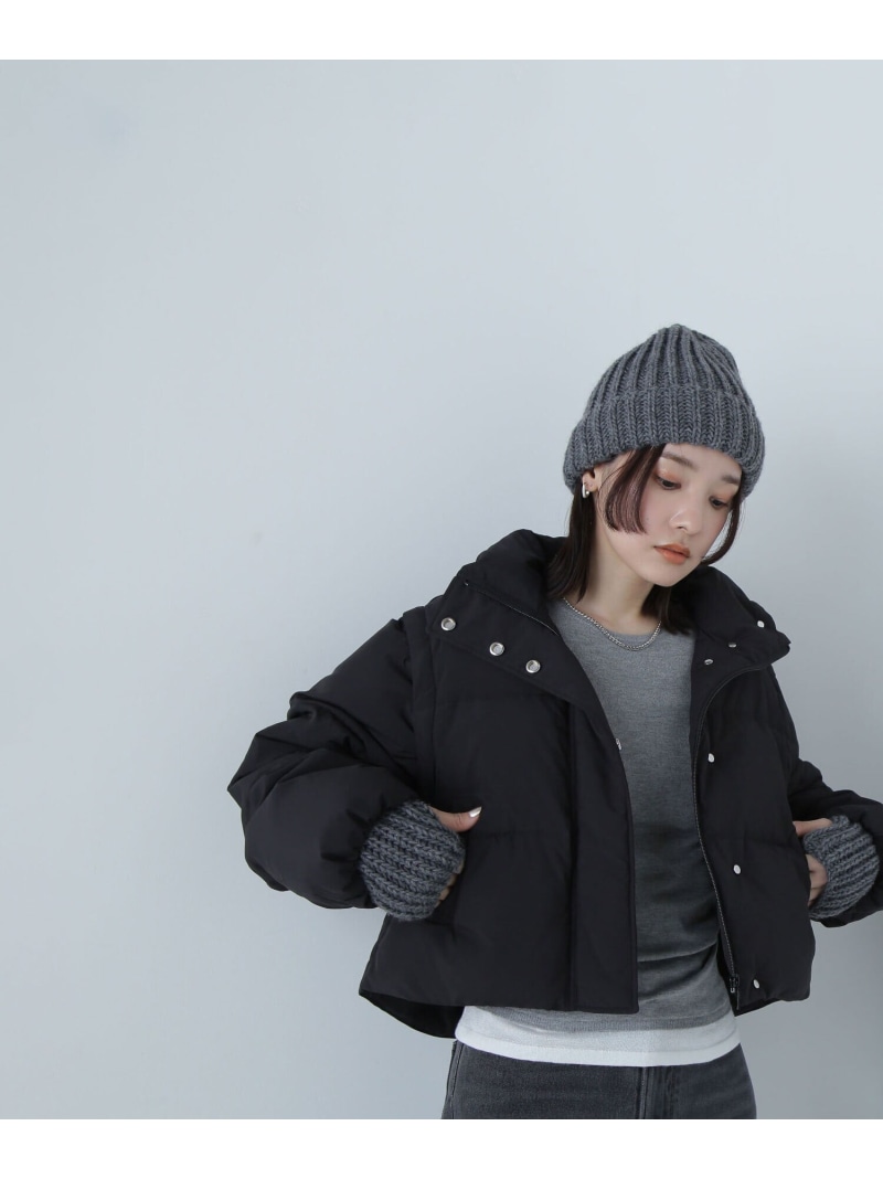 【楽天市場】2wayショートダウン 24AW NATURAL BEAUTY BASIC ナチュラルビューティベーシック ジャケット・アウター ブルゾン・ジャンパー ブラック ホワイト【送料無料 ...