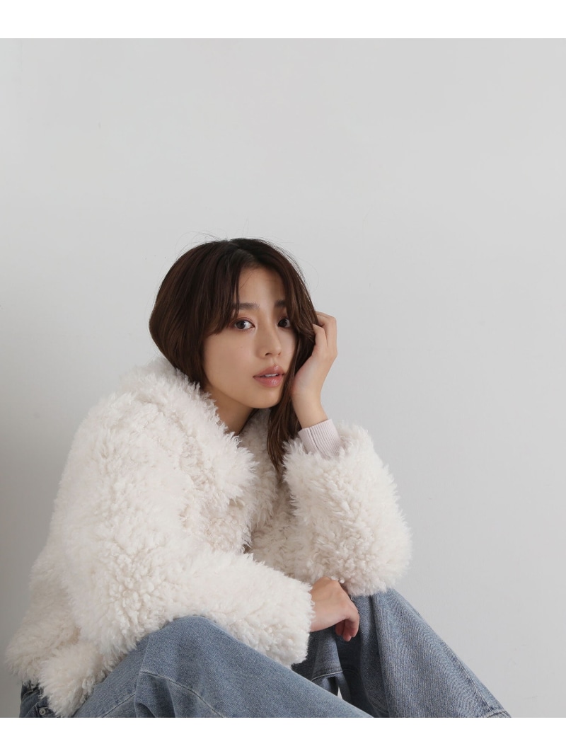 【楽天市場】【SALE／30%OFF】カーリーフェイクファーブルゾン 24AW NATURAL BEAUTY BASIC ナチュラルビューティベーシック ジャケット・アウター ブルゾン ...