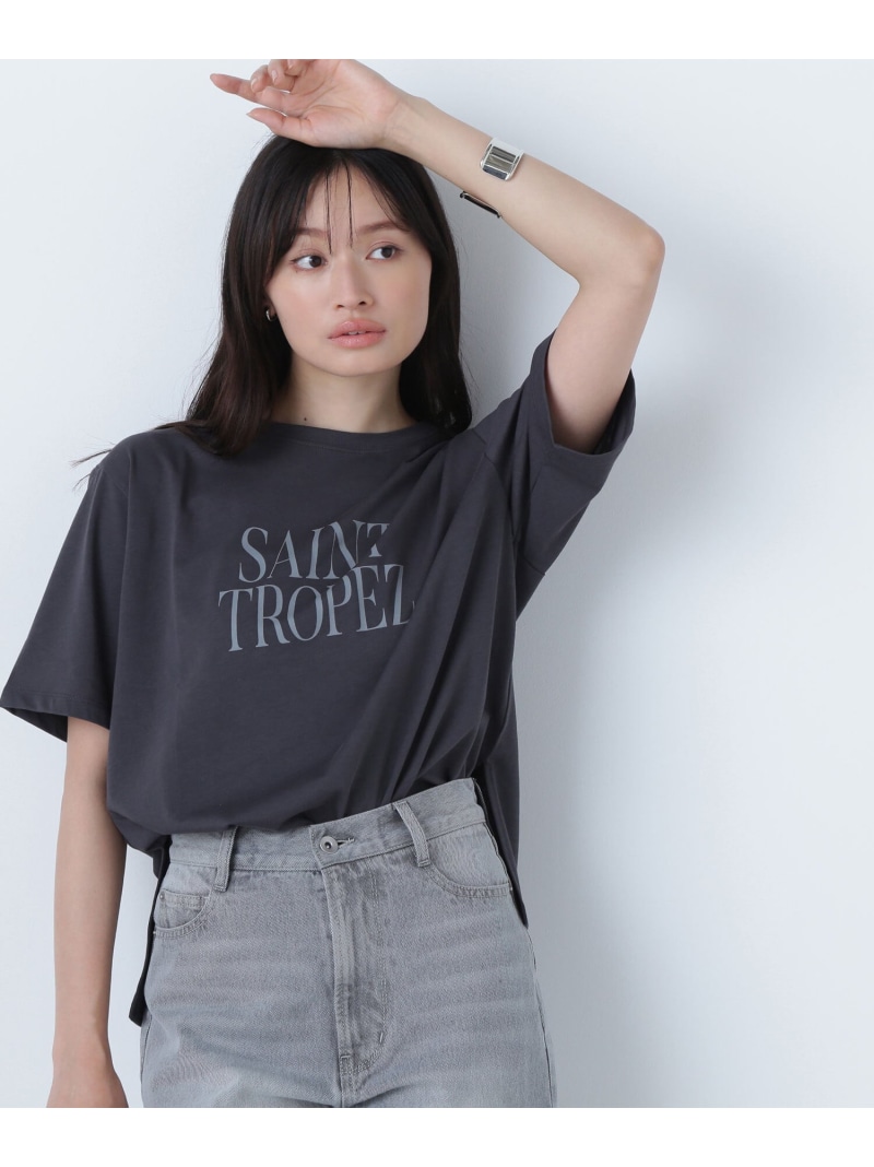 【楽天市場】ボクシーロゴTシャツ NATURAL BEAUTY BASIC ナチュラルビューティベーシック トップス カットソー・Tシャツ ホワイト ピンク グレー【先行予約】*【送料無料 ...