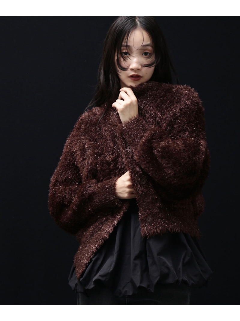 【楽天市場】【SALE／50%OFF】ラメシャギーニットブルゾン NATURAL BEAUTY BASIC ナチュラルビューティベーシック トップス カーディガン ベージュ ブラウン【RBA ...