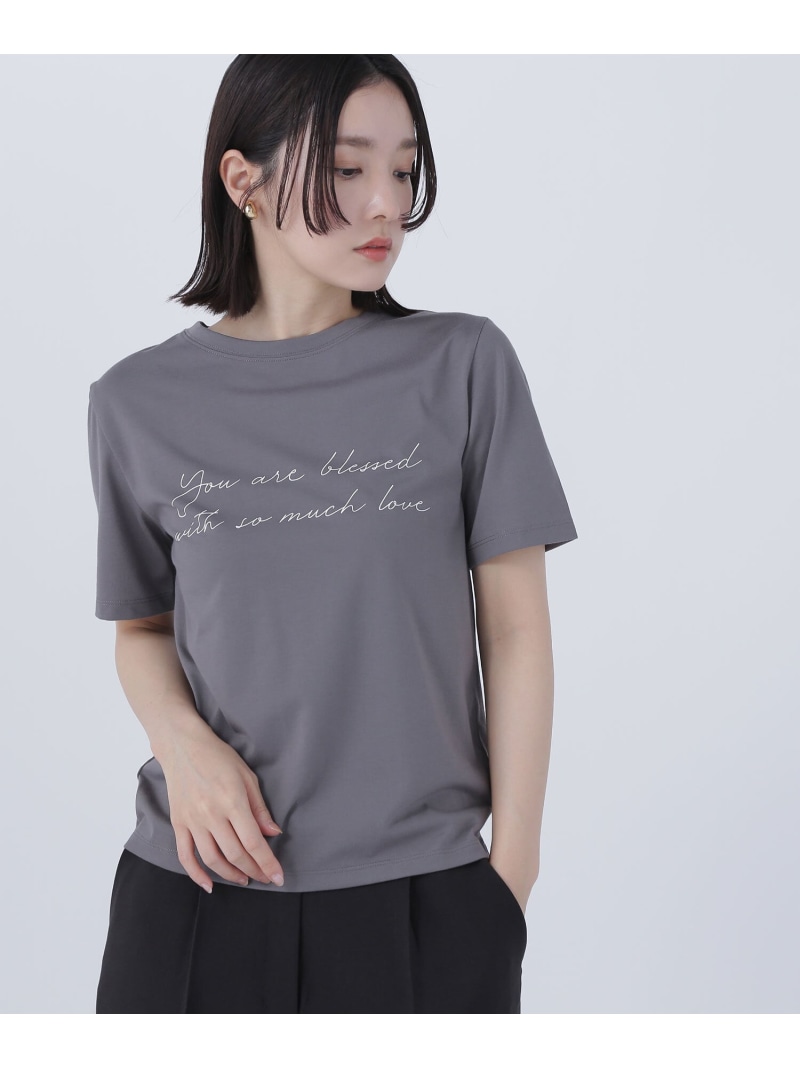 【楽天市場】レタリングロゴTシャツ NATURAL BEAUTY BASIC ナチュラルビューティベーシック トップス カットソー・Tシャツ グレー ホワイト ピンク【送料無料 ...