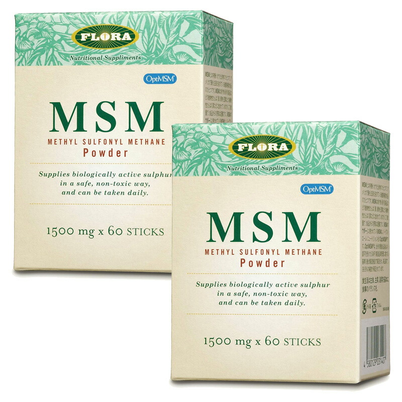 【楽天市場】MSMパウダー 2箱セット FLORA フローラ Optimsm サプリメント florahealth MSM - POWDER ...