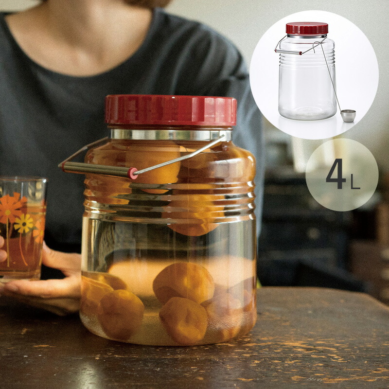 【楽天市場】ADERIA アデリア 復刻梅びん 4L ガラス瓶 梅酒 梅シロップ おしゃれ 日本製 蓋付 4L レトロ 保存瓶 保存ビン 果実 ...