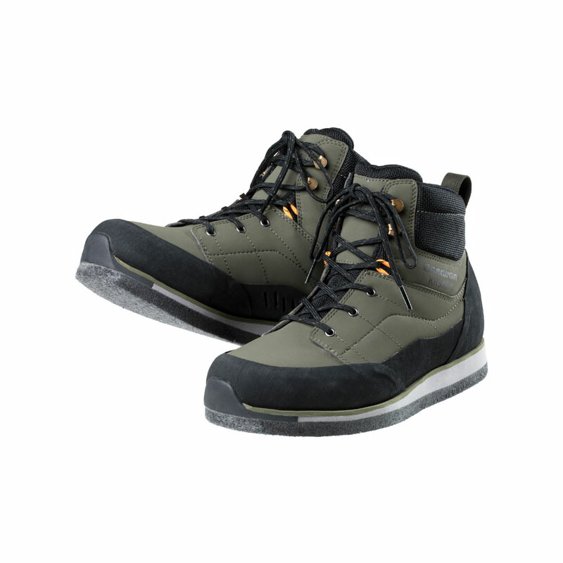 楽天市場】渓流 シューズ KR_3XF WIDE 100グレー 幅広 フェルトソール