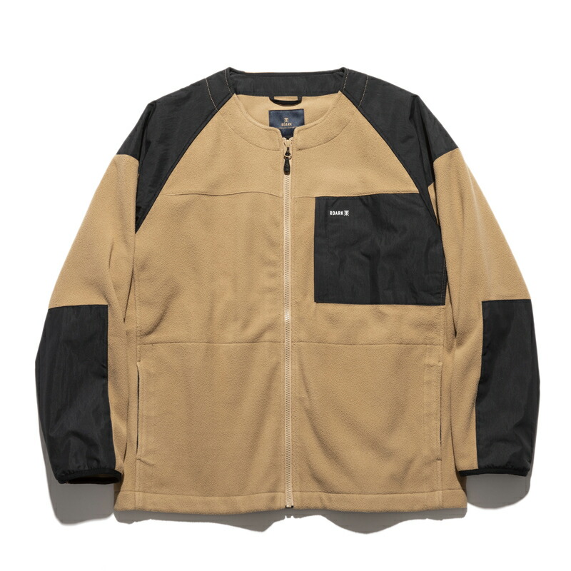 【楽天市場】 ロアーク リバイバル(ROARK REVIVAL) GEN3 FLEECE JACKET L BEIGE×BLACK ...