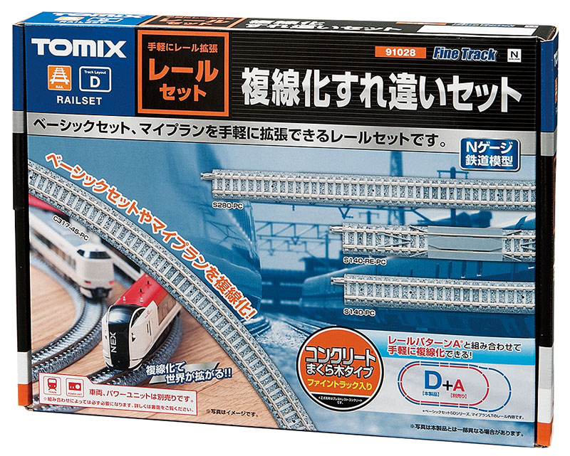 【楽天市場】TOMIX Nゲージ 鉄道模型 レールセット複線化すれ違いセット（Dパターン） 91028：ナビッピオンライン 楽天市場店