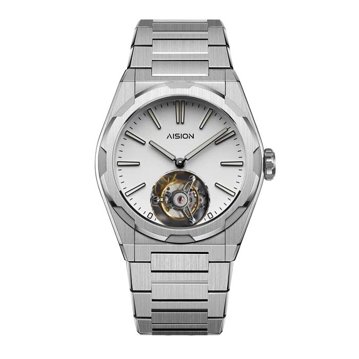 【楽天市場】AISION アイシオン Tourbillon モダンミニマリズムダイヤル ホワイト：Il BUONO 楽天市場店