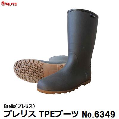 【楽天市場】ブレリスTPEブーツ品番 ： 6349カラー ： つや消しブラックSS／S／M／L／LL／3L★耐寒 マイナス30°★かかと部キックバックあり富士手袋株式会社（FUJITE）：ニ ...
