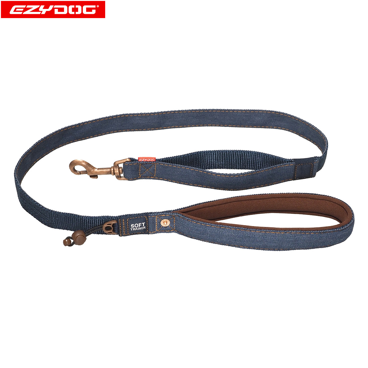 【楽天市場】イージードッグ EZYDOG プレミアム デニム コレクション ソフトトレーナー 120cm デニム【送料無料】 トレーニングリード しつけ パピートレーニング：ドッグニール