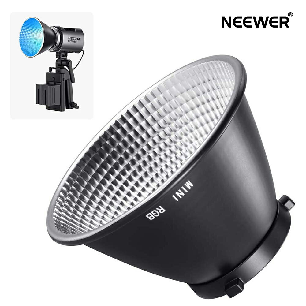 【楽天市場】P10倍+5%引クーポン NEEWER リフレクターディフューザー MS60C MS60B MS150B ミニLEDビデオライト用 ランプシェードディッシュ より広く均一な照明制御 ...