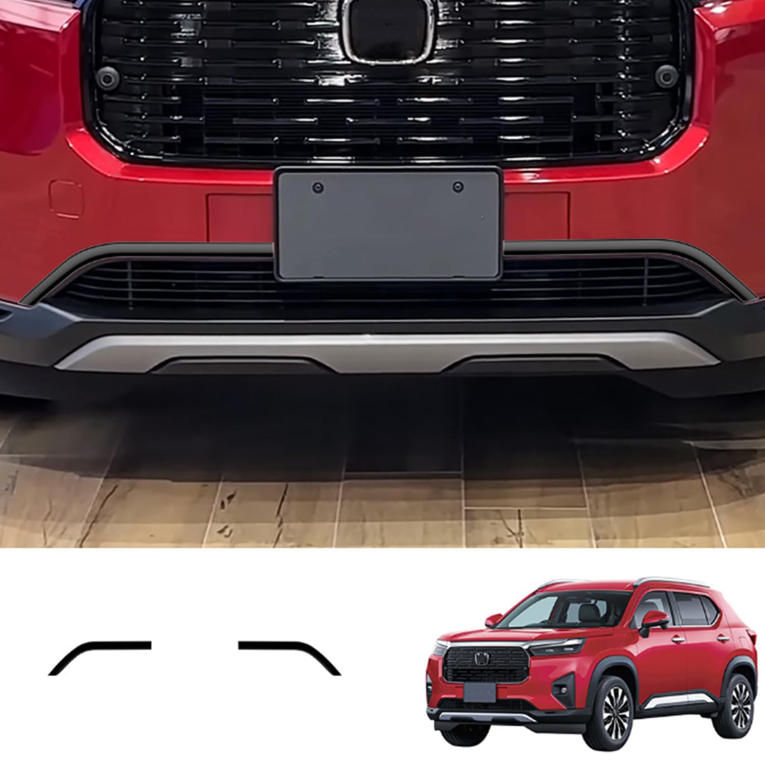 【楽天市場】ホンダ 新型 WR-V WRV DG5 DG系 2024年3月~ に適合 フロント ダウン グリル モール 外装ガーニッシュカバー ...