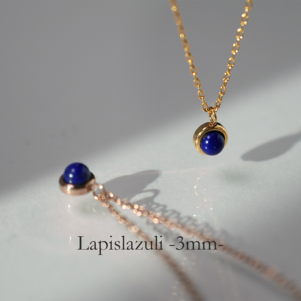 【楽天市場】ネックレス 金属アレルギー対応 ペンダント ステンレス 316L ネック YG/PG色 43cm 5種類 長さ調整フリー チェーン 天然石 誕生石 (12月) ラピスラズリー ...