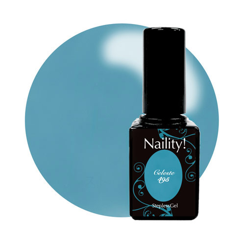 【楽天市場】Naility! ステップレスジェル 495 セレスト 7g 【ネイリティー カラージェル 秋 くすみカラー ジェルネイル】：ネルパラ