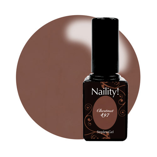 【楽天市場】Naility! ステップレスジェル 497 チェスナッツ 7g 【ネイリティー カラージェル 秋 くすみカラー ジェルネイル】：ネルパラ