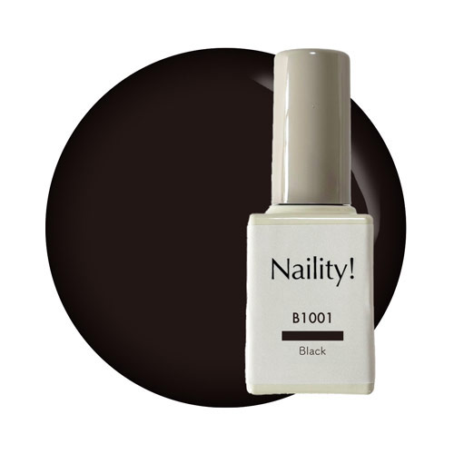 【楽天市場】Naility! B1001 ブラック 【ネイリティー カラージェル ジェルネイル はけ付きボトルタイプ 簡単セルフネイル 高発色】：ネルパラ
