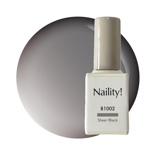 【楽天市場】Naility! B1002 シアーブラック 【ネイリティー カラージェル ジェルネイル はけ付きボトルタイプ 簡単セルフネイル 高発色】：ネルパラ