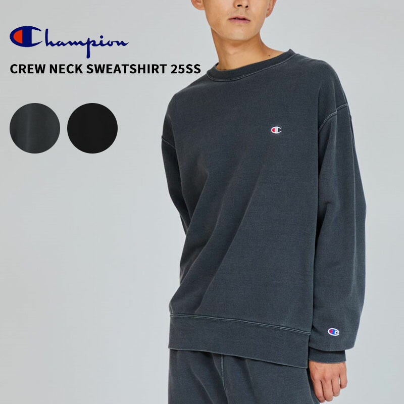 【楽天市場】チャンピオン メンズ トレーナー Champion クルーネックスウェットシャツ 25SS CREW NECK SWEATSHIRT メンズカジュアル 長袖 トップス グレー ...