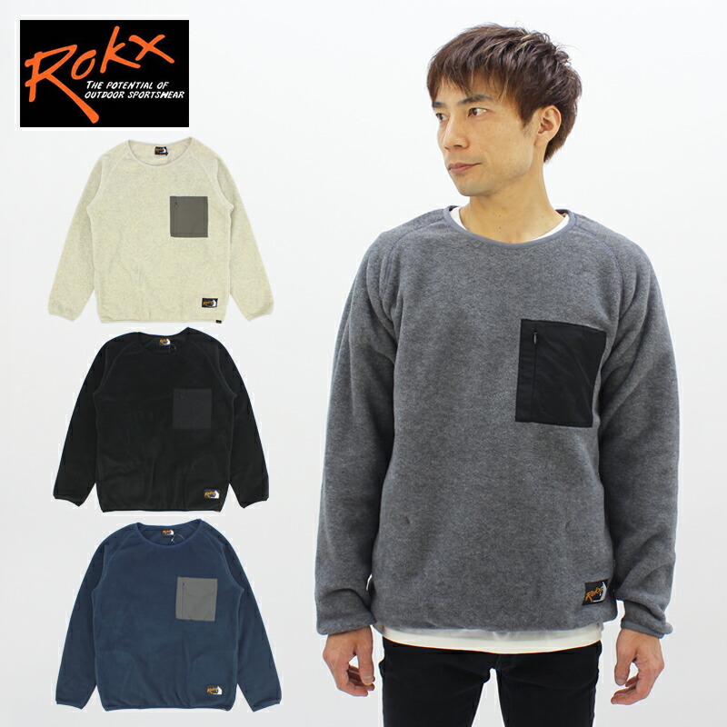 【楽天市場】ロックス ROKX CLASSIC 200 FLEECE CREW クラシック200フリースクルー トップス メンズ 男性 ...