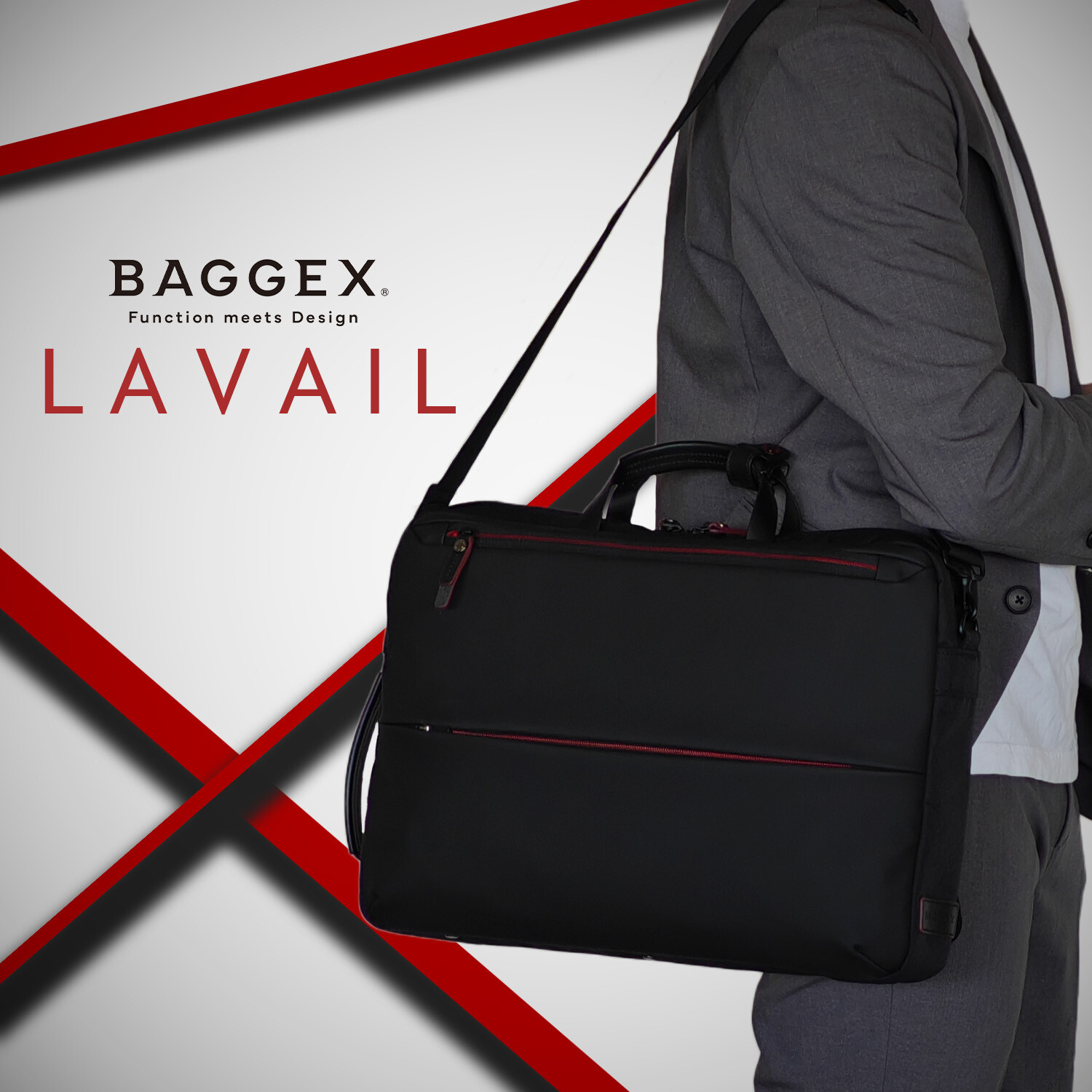 【楽天市場】BAGGEX 3WAYビジネスバッグ メンズ オールシーズン ポリエステル キャリーオン 14インチPC収納可能 ショルダー取り外し 肩掛け 斜め掛け ファスナー 手提げかばん ...