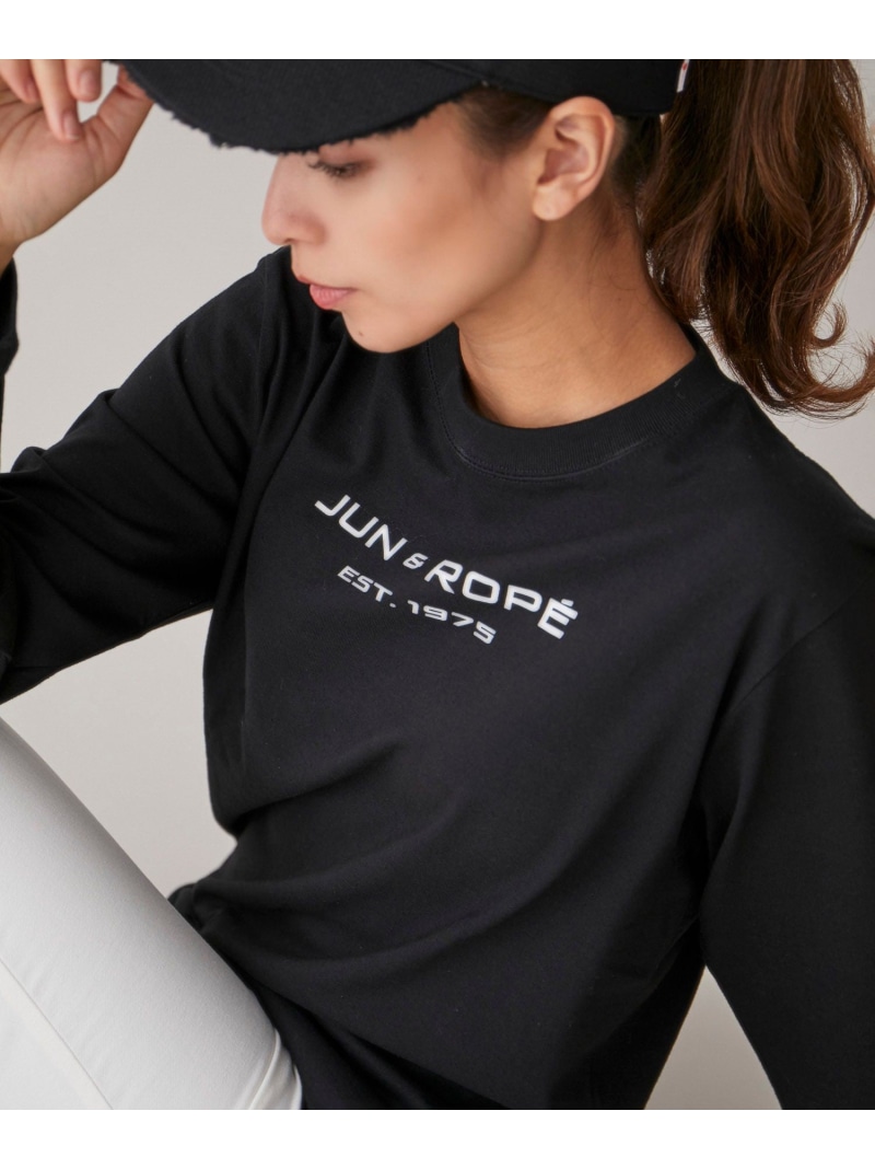 【楽天市場】【SALE／50%OFF】【WEB限定】【ユニセックス】ローププリントロングスリーブTシャツ JUN&ROPE' ジュンアンドロペ トップス カットソー・Tシャツ ブラック ...