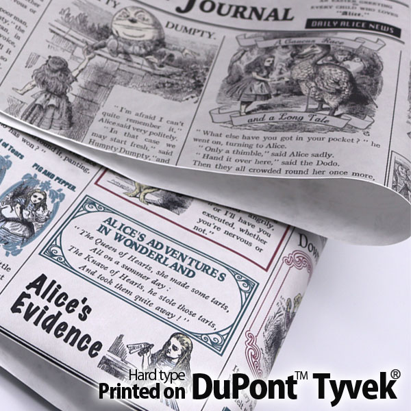 【楽天市場】( Tyvek(R) ) アリス ジャーナル Hard type タイベック(R) │ デュポン(TM)タイベック(R)に印刷 【 商用利用可 】 手芸 手芸用品：Tyvek ...