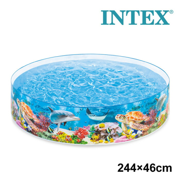 【楽天市場】レビューでクーポン★インテックス INTEX ディープブルーシースナッププール U-58472 ビニールプール 家庭用プール：Ne.S.T