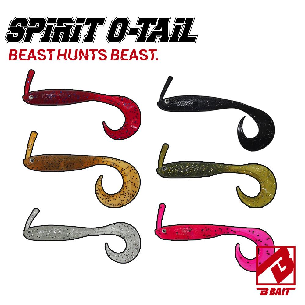 【楽天市場】B-BAIT SPIRIT O-TAIL（オーテイル） soft worm (バス釣り バス 海釣り)：Nest shop